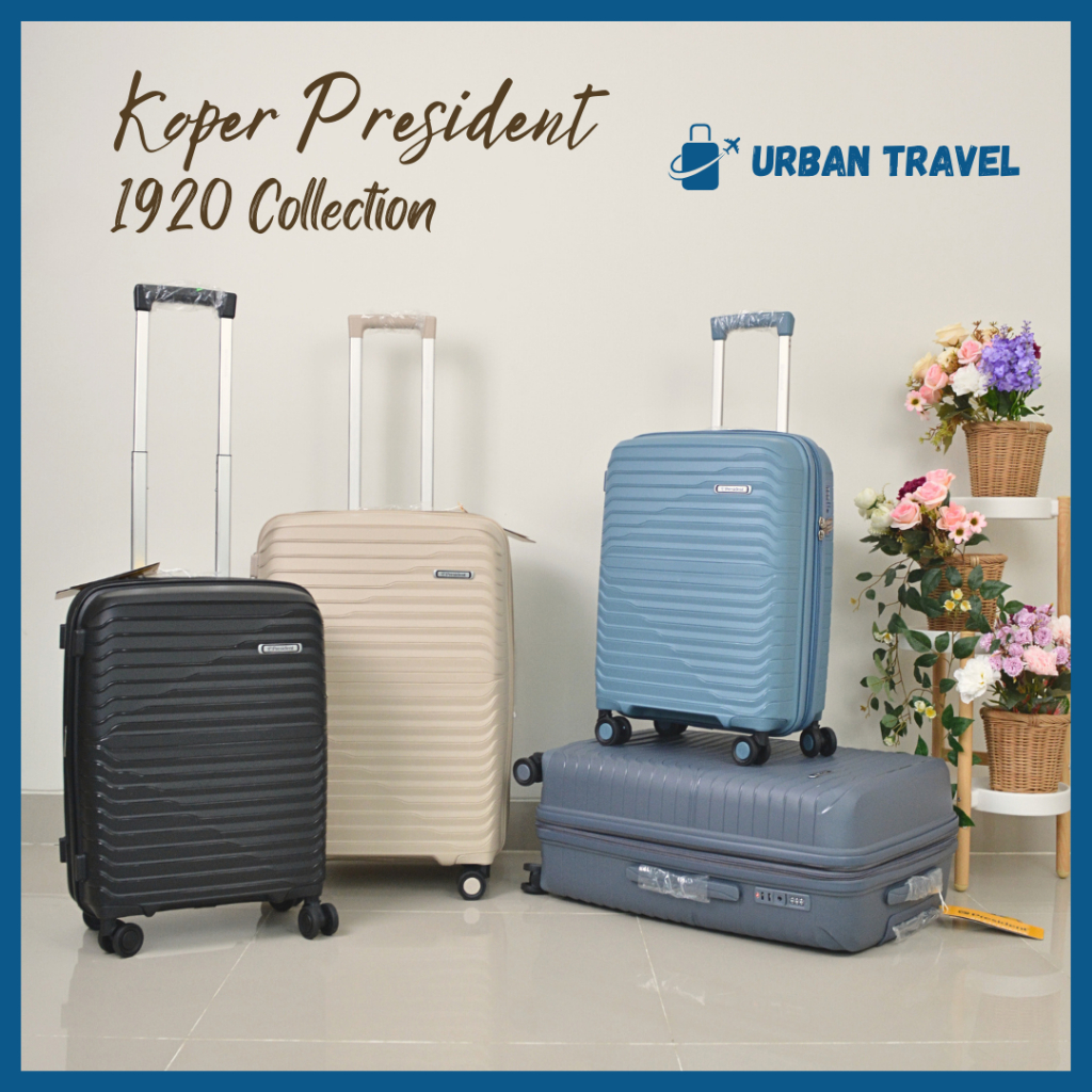 Jual Koper President 1920 20-24 Inch Fiber PP Anti Pecah Size Cabin ...