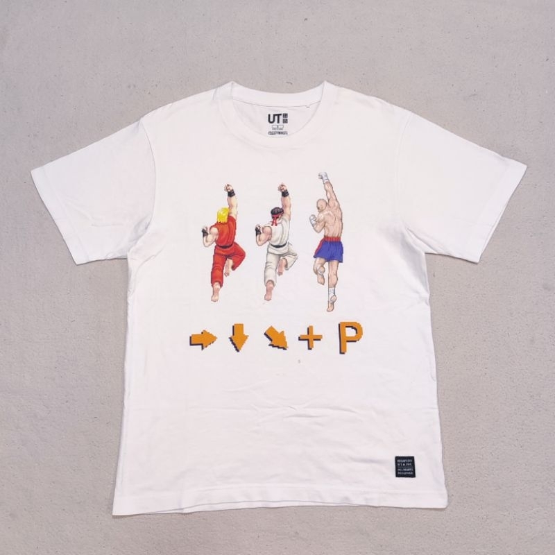Jual Uniqlo Street Fighter Shoryuken Print Tee Capcom Ryu Ken Sagat ...