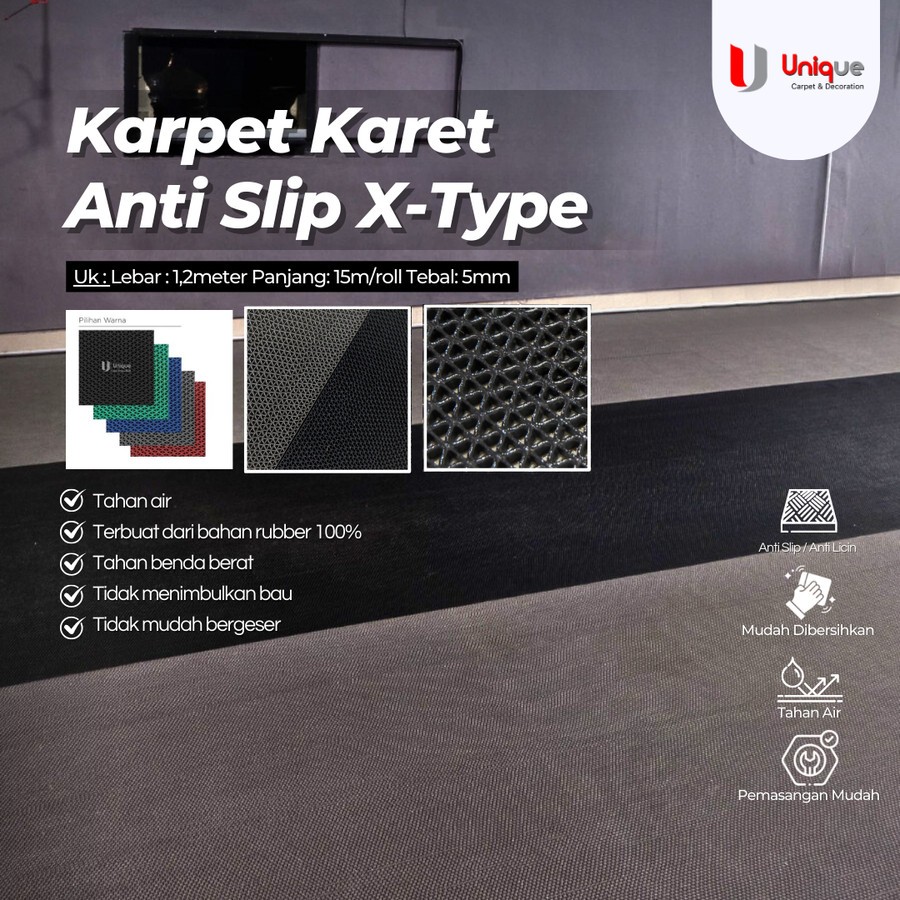 Jual Keset X - Type Ukuran 40cm x 60cm / Keset Kamar Mandi Anti Slip ...