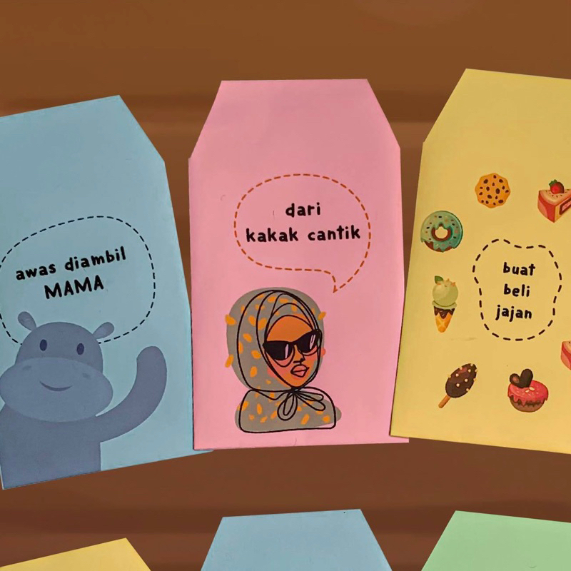 Jual Amplop Lebaran Custom Kata-Kata Lucu / ukuran besar & kecil ...