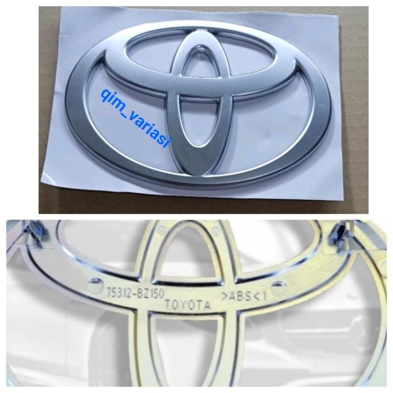 Jual Emblem Logo Toyota Innova Zenix 2023 2024 Silver Hitam | Shopee ...