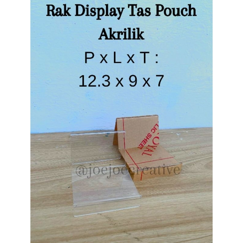 Jual Stand Clutch Bags acrylic/Rak Display Tas Pouch Akrilik | Shopee ...