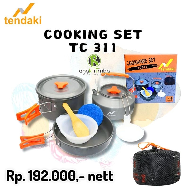 Jual COOKING SET TC 311 TENDAKI ALAT MASAK LAPANGAN | Shopee Indonesia