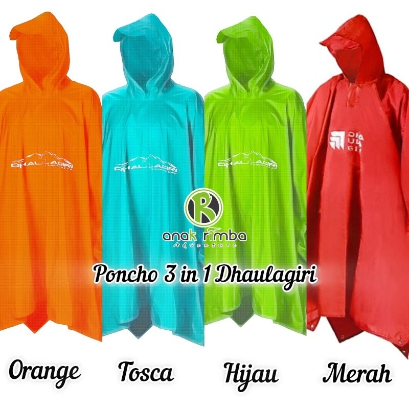Jual PONCO DHAULAGIRI 3 IN 1, PONCO BIVAK ALAS. PONCO LUBANG RING ...