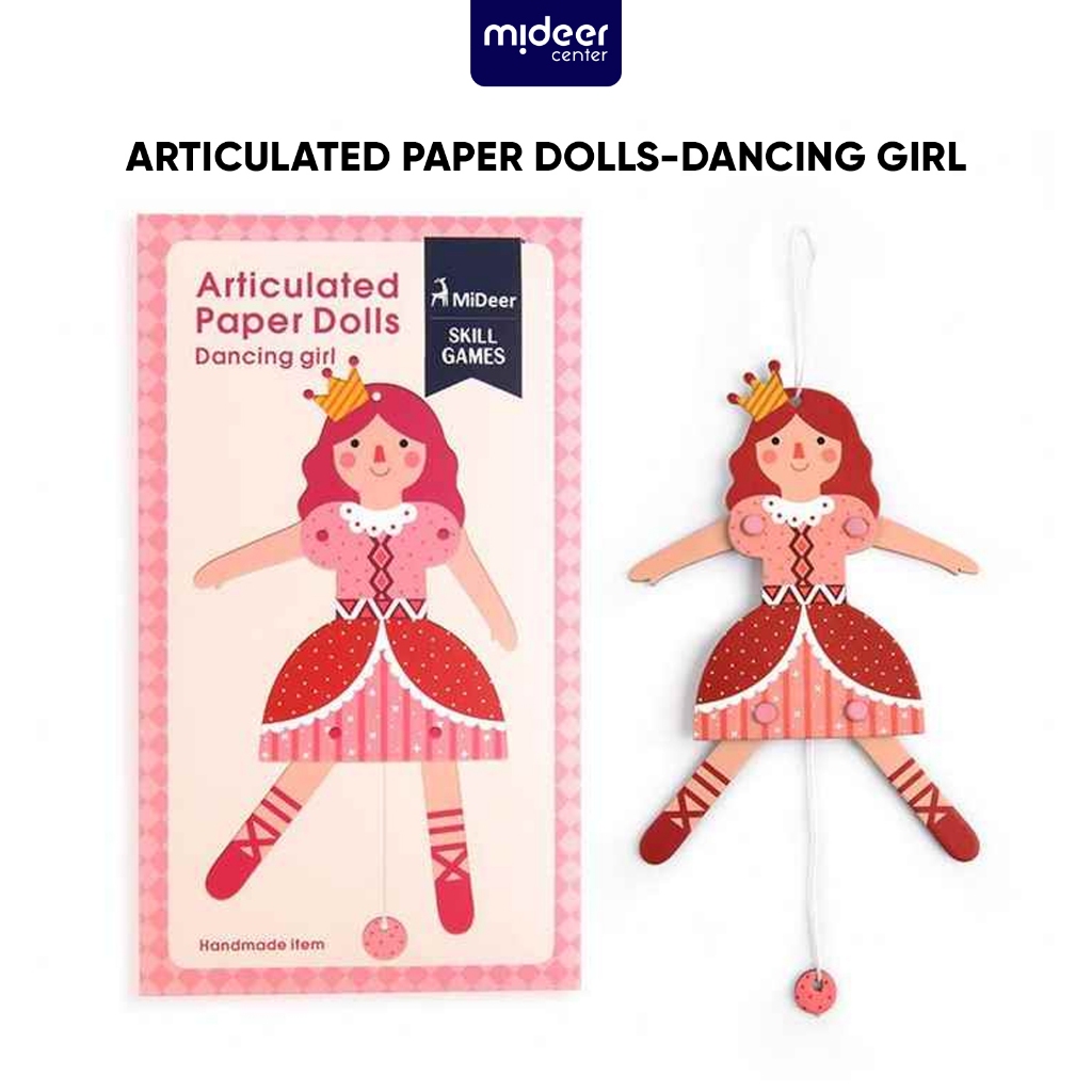 Jual Mideer Articulated Paper Dolls Dancing GIRL Boneka Kertas ...