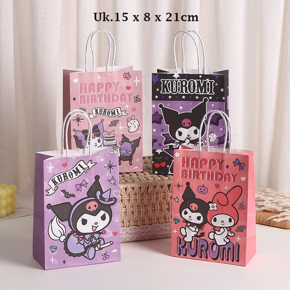 Jual Paper Bag Animals /Sanrio Kuromi / Spiderman/ Paper bag Kado ...