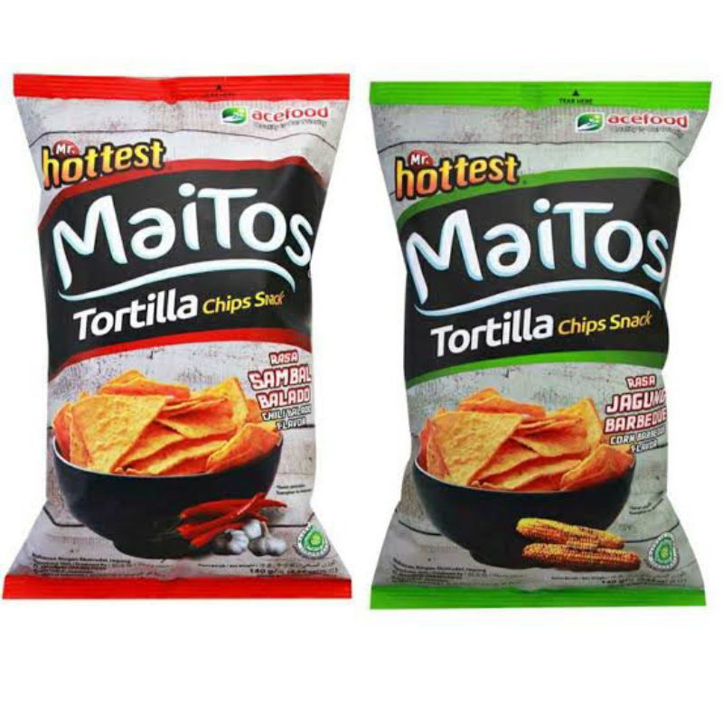 Jual Maitos Tortilla Chips Snack Jagung Rasa BBQ 140 Gr PROMO MURAH ...