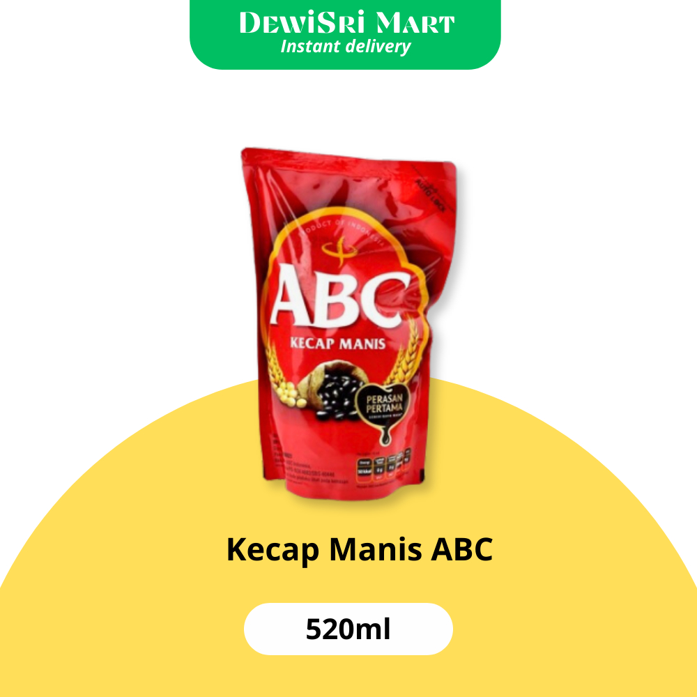 Jual Kecap Manis ABC 520ml - Dewi Sri Mart | Shopee Indonesia