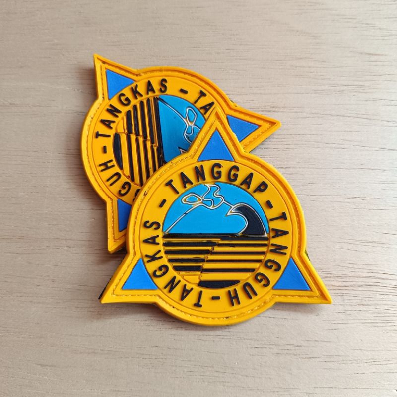Jual patch rubber logo tangkas tanggap tangguh - rescue - tempelan ...
