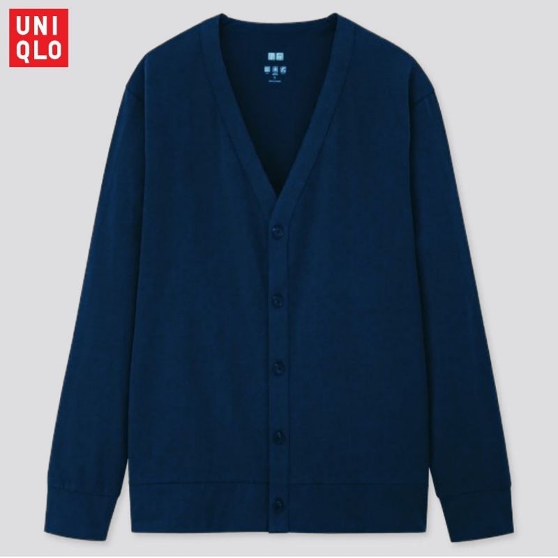 Jual Cardigan Uniqlo AIRism Navy | Shopee Indonesia