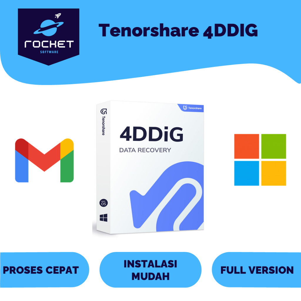Jual Tenorshare 4DDIG Full Version Aplikasi Recovery Data Laptop Komputer Harddisk SSD Full ...