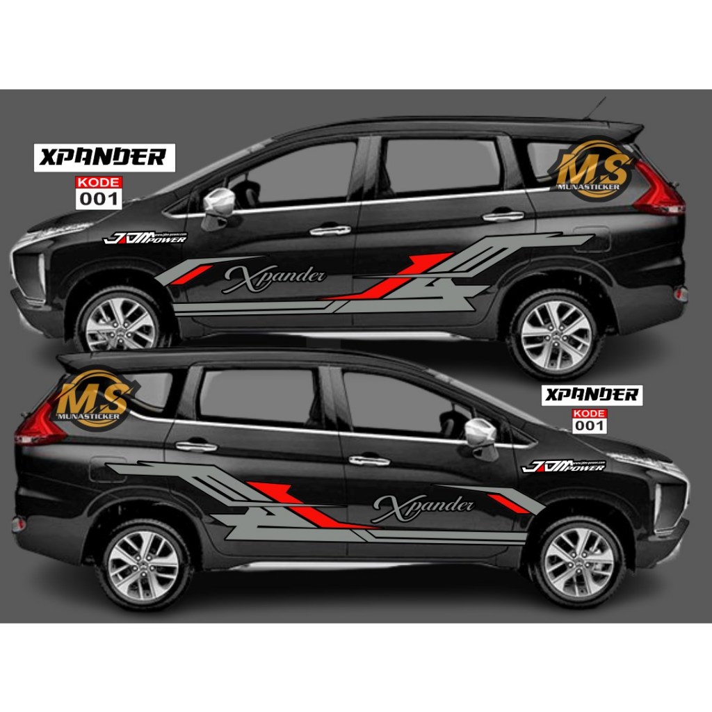 Jual sticker body samping mobil xpander, innova, pajero, sigra / stip ...
