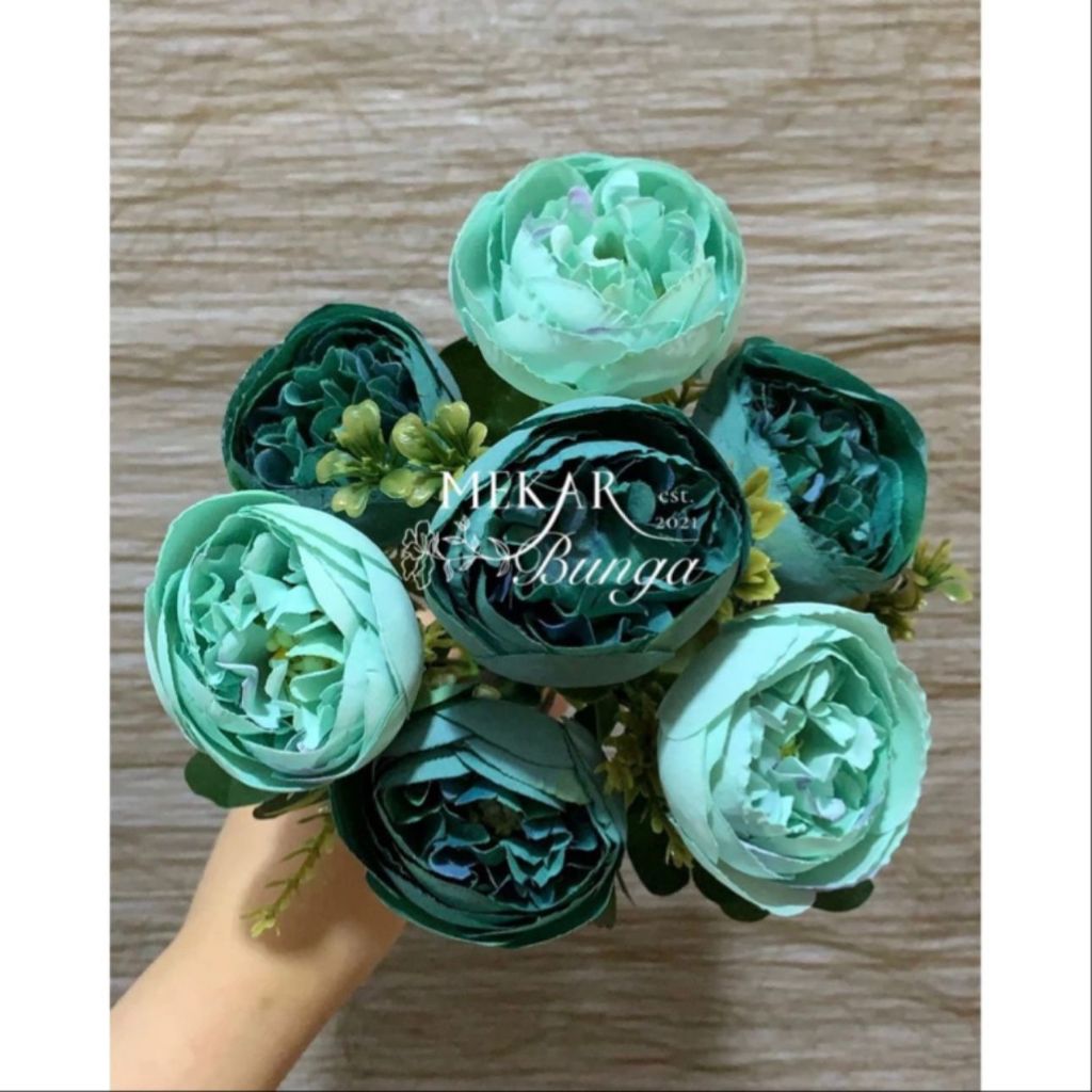 Jual (FR 53) - Bunga Artifisial Rustic Peony Accesories x7 Dekorasi ...