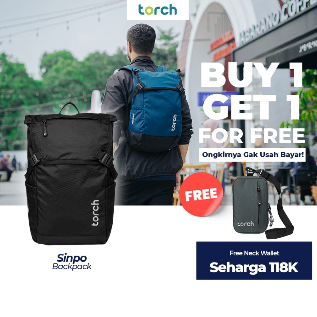 Jual TORCH Sinpo Tas Ransel Punggung Sekolah Kerja Travelling Laptop ...