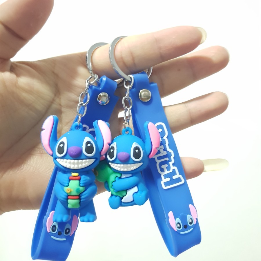 Jual (AGA) Keychains lucu Gantungan Kunci karakter Stitch lucu | Shopee ...