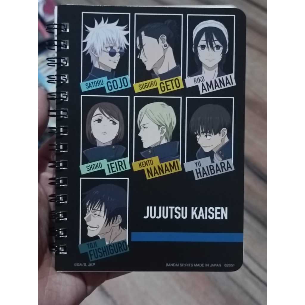 Jual Jujutsu Kaisen Notebook Japan Bandai Satoru Gojo Suguru Geto Toji ...