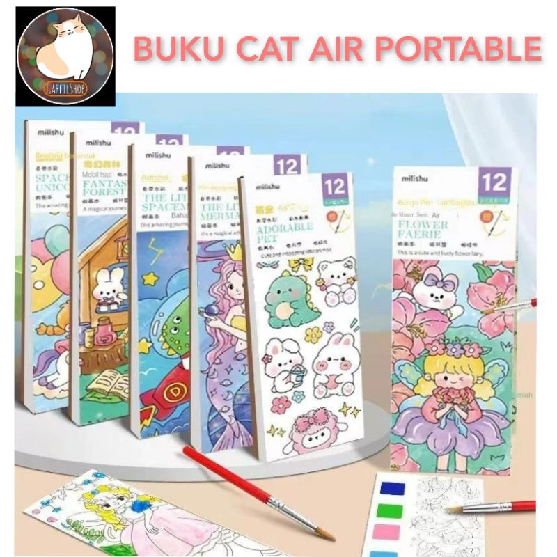 Jual Buku cat air portable, lukisan cat air, DIY cat air | Shopee Indonesia