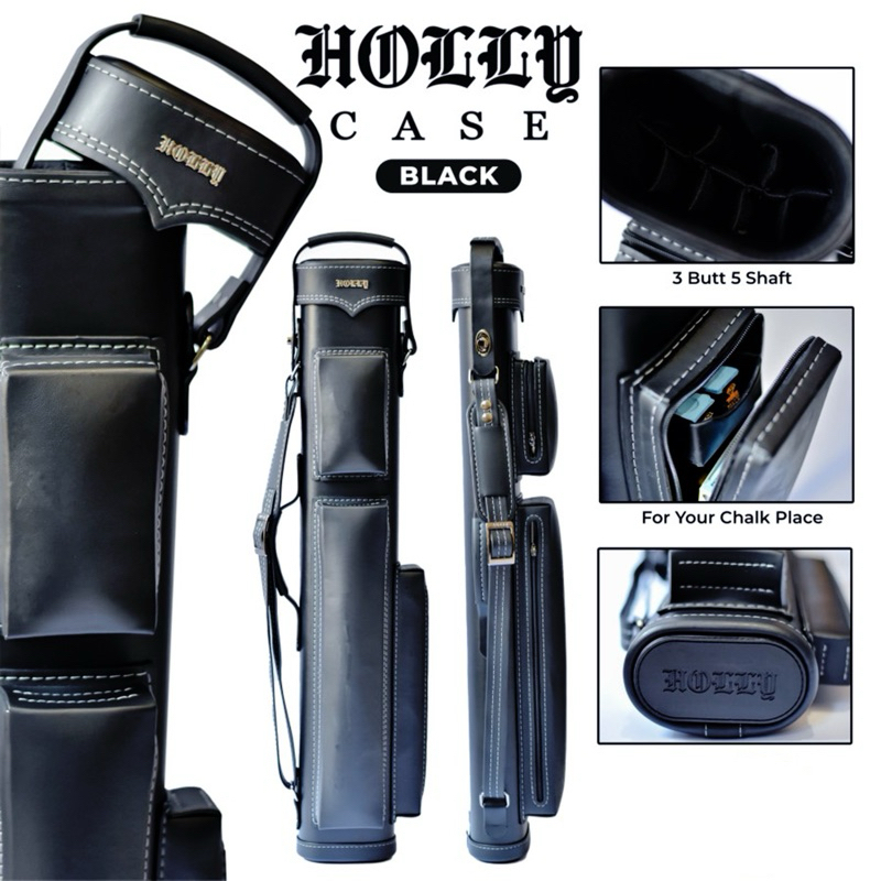 Jual Holly Case Reborn Black- 3 Butts 5 Shaft/ Tas Billiard | Shopee ...