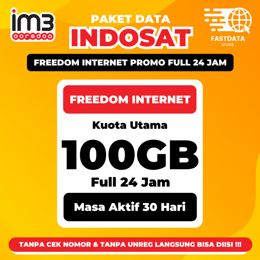 Jual PAKET DATA INDOSAT FREEDOM INTERNET PROMO FULL 24 JAM SUPER MURAH ...