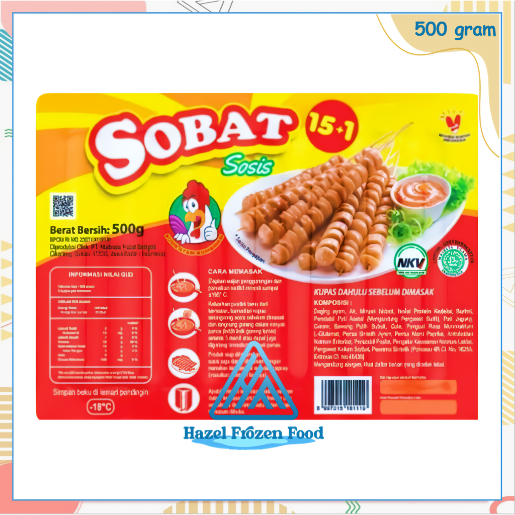 Jual Sobat Sosis Ayam Long 500 g Frozen Food Karawang | Shopee Indonesia
