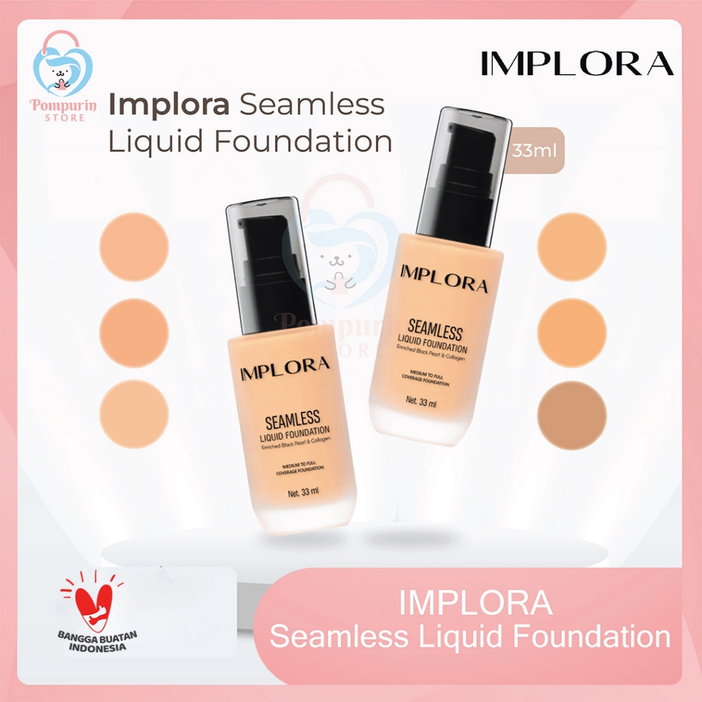 Jual Implora Seamless Liquid Foundation 33mL | Shopee Indonesia
