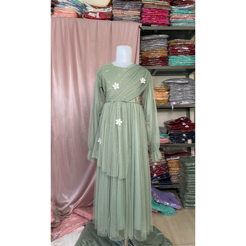 Jual LAMIAH.id - “ADEYYA” Dress Anak / Gaun Muslim Anak Perempuan Usia ...
