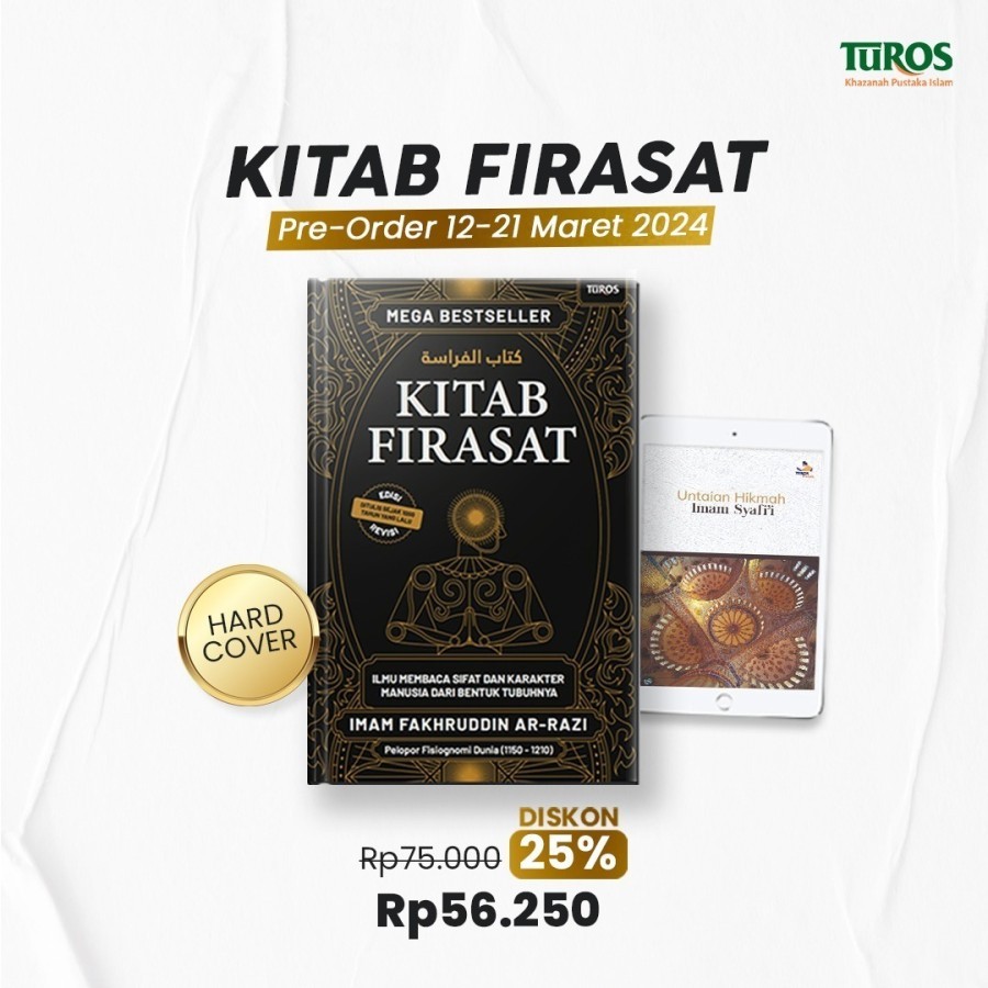 Jual Buku Kitab Firasat Edisi Hard Cover - Imam Fakhruddin ar-Razi ...