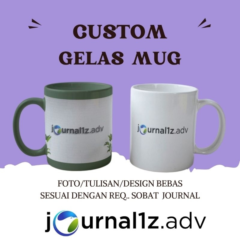 Jual !! CUSTOM CETAK MUG GELAS DENGAN FOTO/DESIGN/KATA NO MINIMAL ORDER ...
