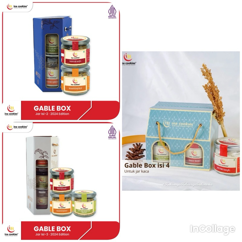 Jual Hampers Gable Box Jar Ina Cookies | Shopee Indonesia