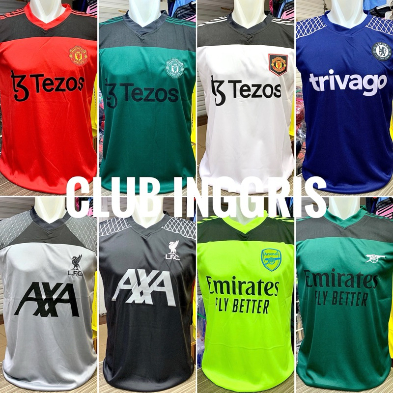Jual FOOTBALL Singlet Baju Bola Singlet Club Inggris Size L Local ...