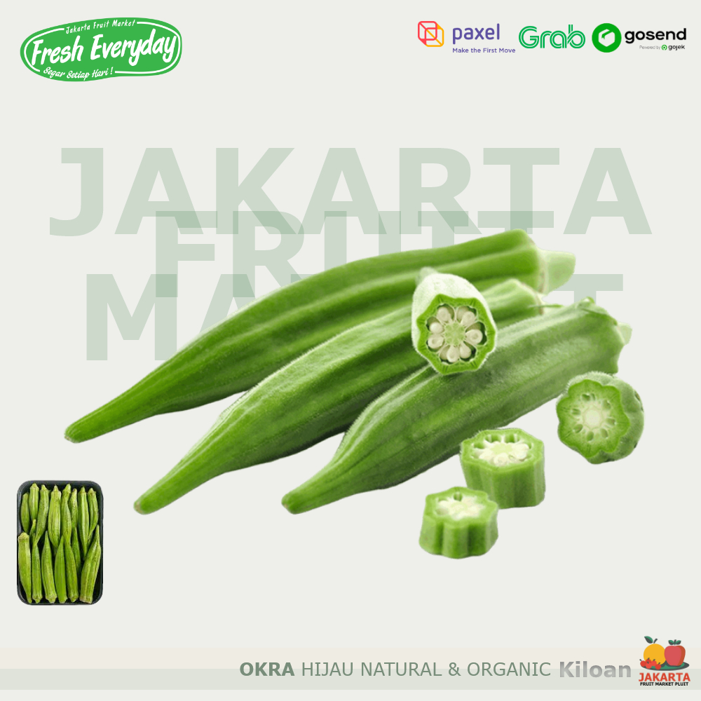 Jual OKRA / BENDI HIJAU FRESH NATURAL & ORGANIC Sayuran Segar | Shopee ...