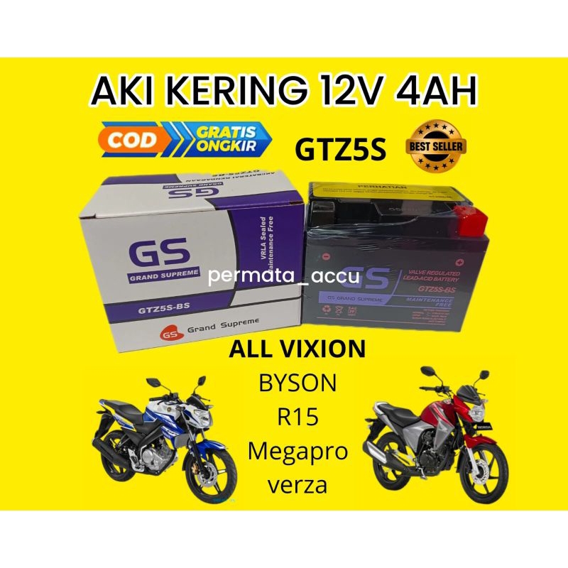 Jual Aki kering motor Yamaha R15, Vixion Series, Byson, New Megapro ...