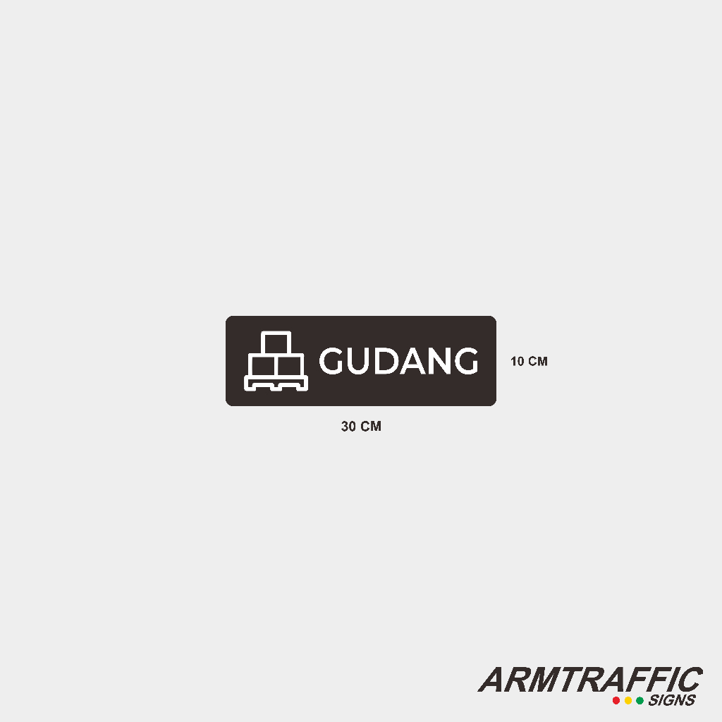 Jual SIGN ARAH PETUNJUK RAMBU GUDANG 10 X 30 CM | Shopee Indonesia