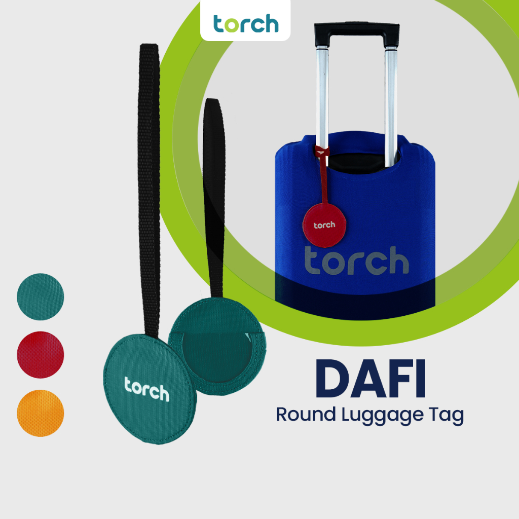 Jual TORCH Dafi Round Luggage Tag Gantungan Label Koper Tas Backpack ...
