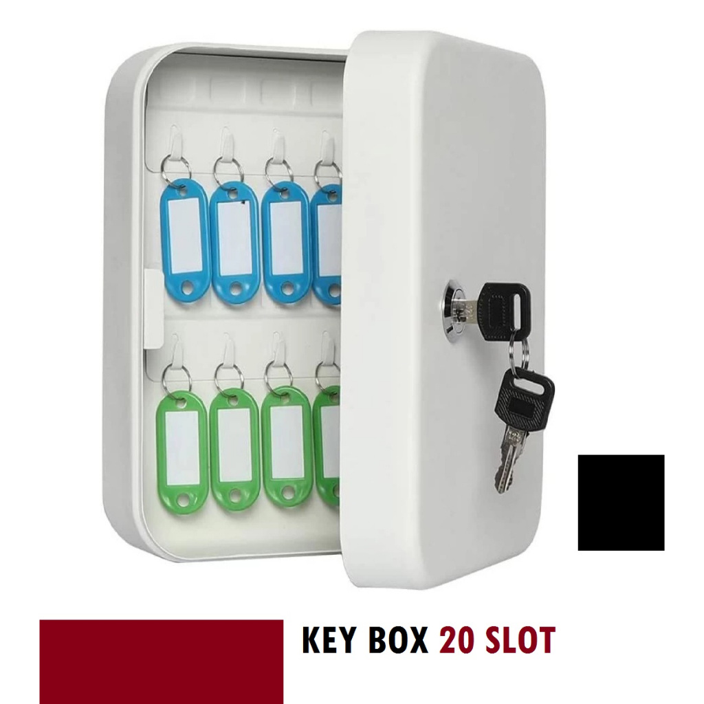 Jual KEY BOX GANTUNGAN KUNCI DINDING KOTAK KUNCI BESI DINDING KEY BOX ...