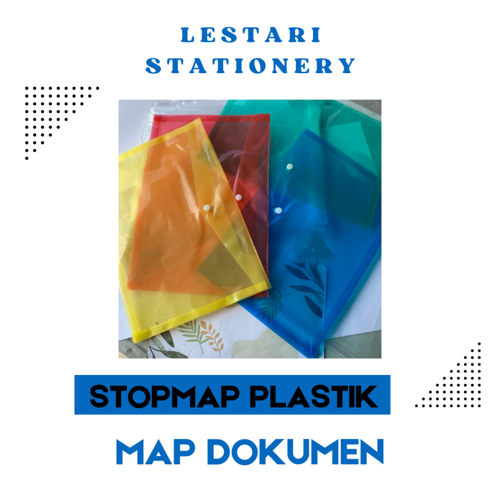 Jual Map Plastik Kancing Folio,Map Plastik murah LESTARI STATIONERY ...