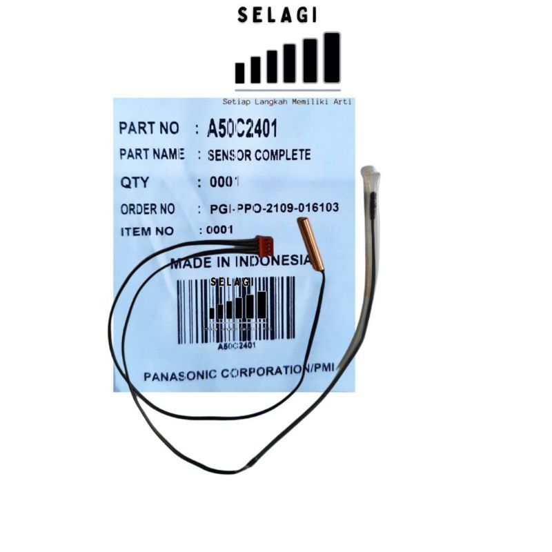 Jual termis ac panasonic 0,5 pk original thermistor ac panasonic 1/2pk ...