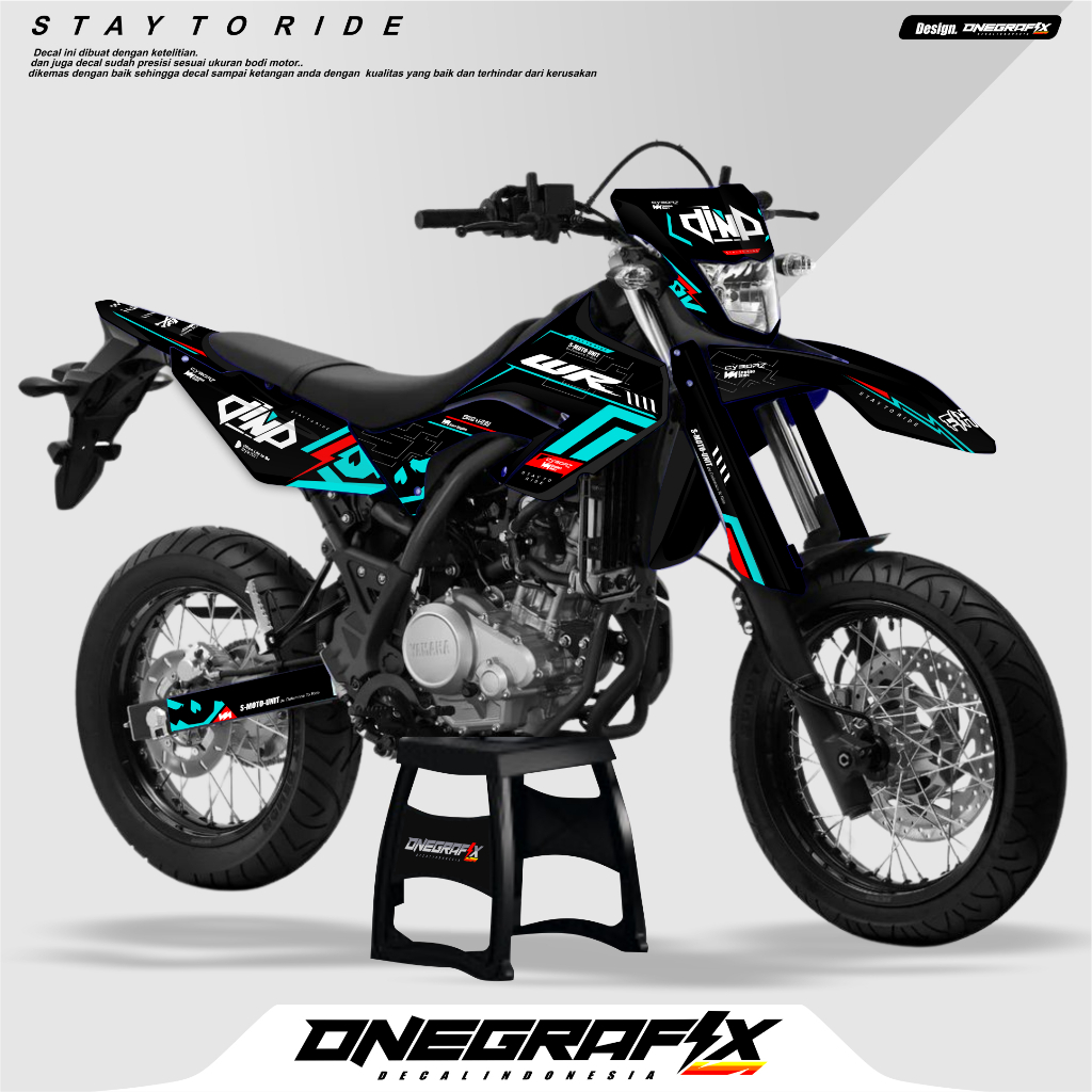 Jual DECAL STICKER YAMAHA WR 155 FULL BODY SUPERMOTO CUSTOM REQUEST ...