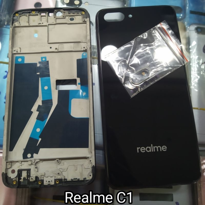 Jual kessing hausing fullset frame lcd Realmi C1 Cessing hausing dan ...