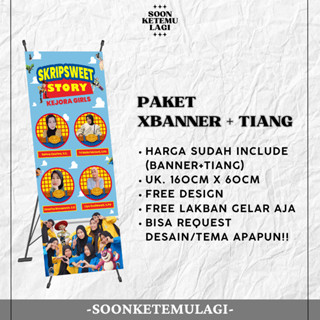 Jual PAKET XBANNER / X BANNER / TIANG SPANDUK BANNER WISUDA / BANNER ...