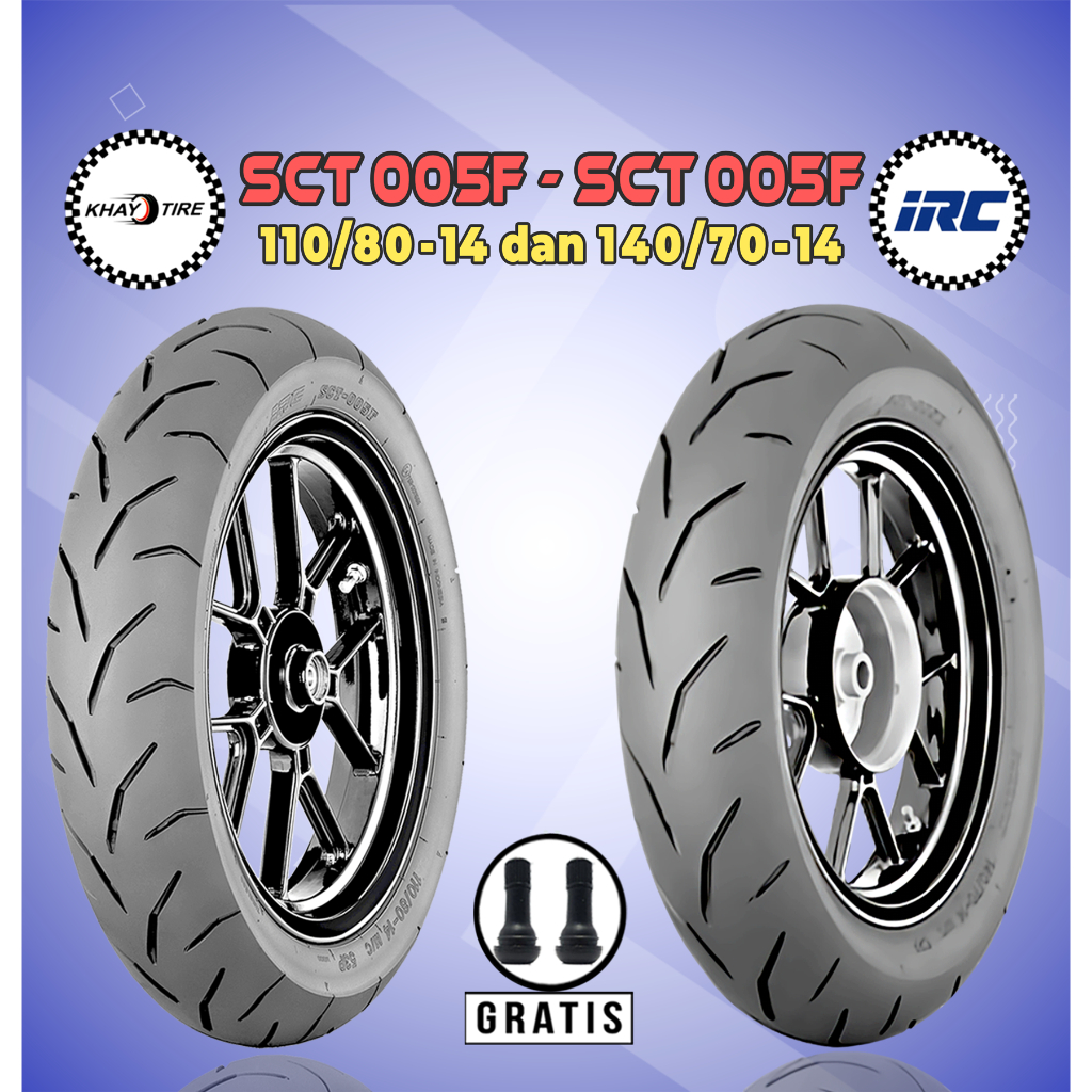 Jual Paket Ban Motor YAMAHA AEROX IRC SCT-005 110/80-14 + 140/70-14 ...
