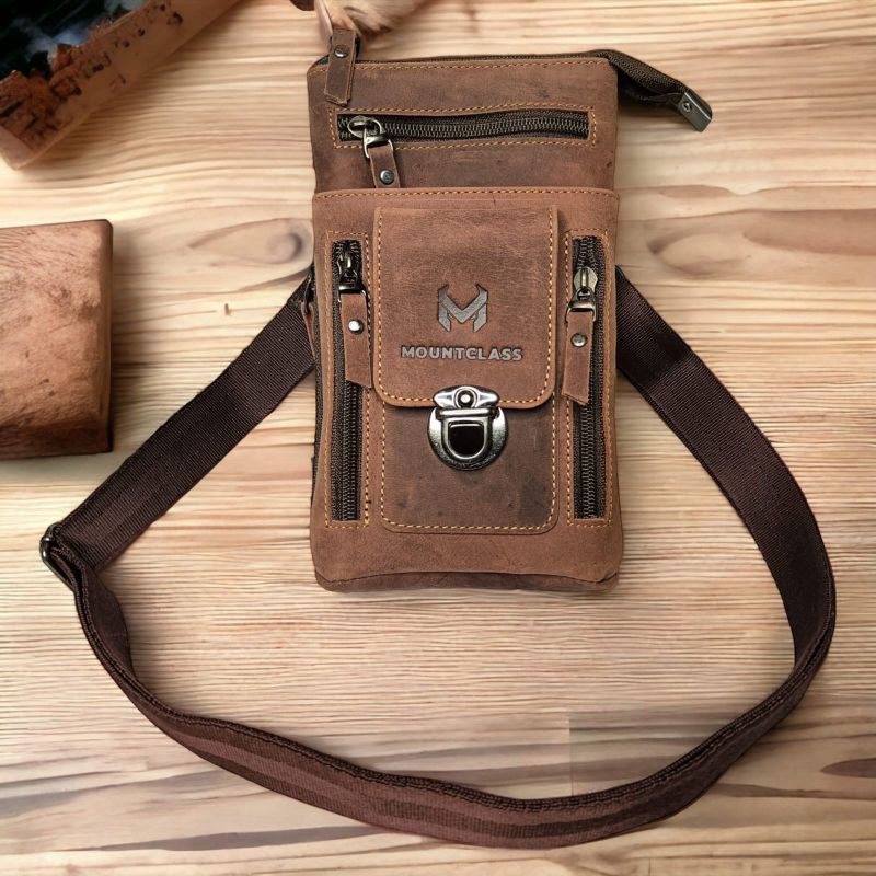 Jual Tas Selempang Pinggang Dompet Hp Pria Kulit Asli | Shopee Indonesia
