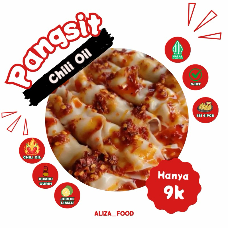 Jual Pangsit Chili Oil Isi 6 | Isi Daging Ayam | Bisa kuah / Bisa ...