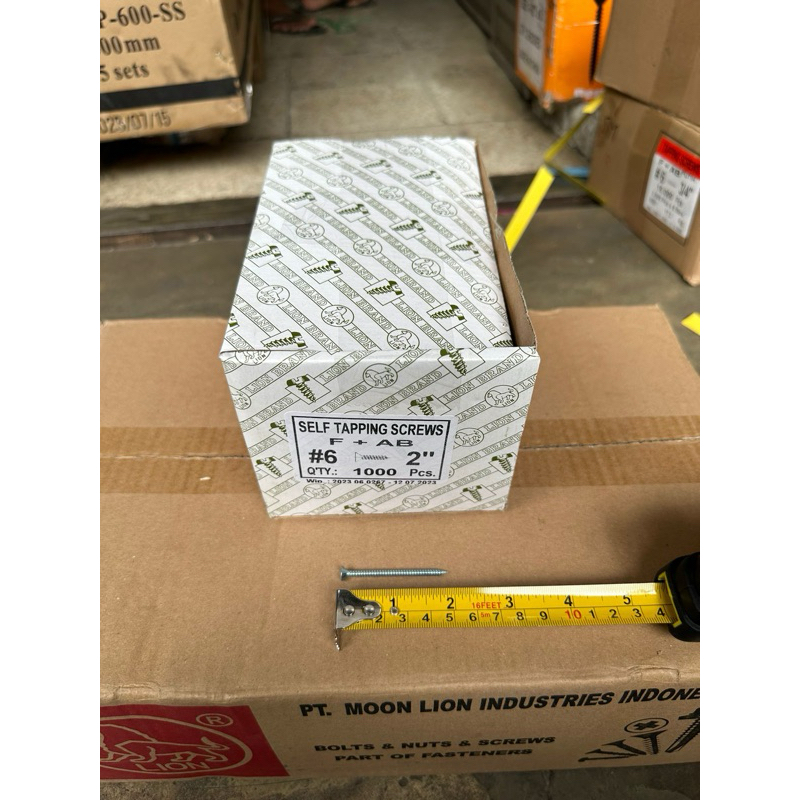 Jual (100 PCS) Sekrup Tap Tapping Screw FAB FH Kepala Rata (+) Moon ...