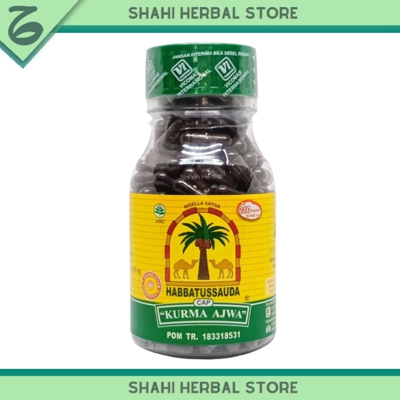 Jual Habbatussauda Kurma Ajwa 210 120 Kapsul Jintan Hitam Original Asli ...