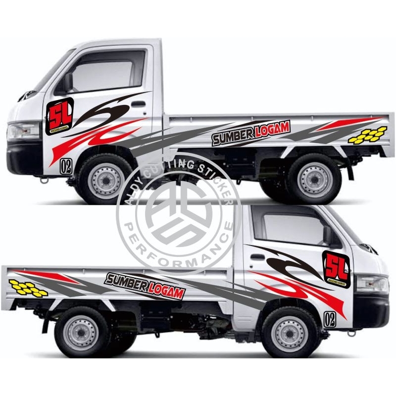 Jual STICKER STICKER CUTTING MOBIL PICK UP NEW CARRY BISA CUSTOM NAMA ...