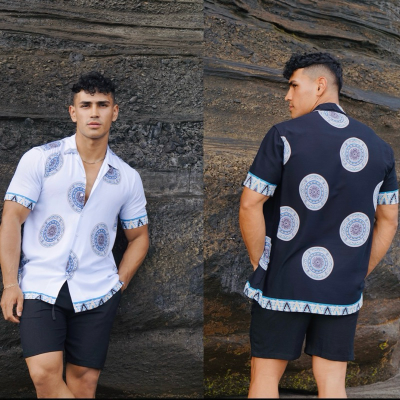 Jual Baju Kemeja Pantai Circulaire Shirt Kemeja Hawaian Beachwell Bali ...