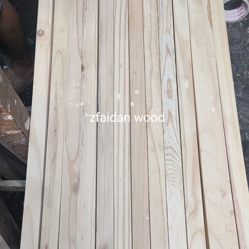 Jual lis kayu jati belanda 100-120x2x2 / kayu reng sudah di amplas ...