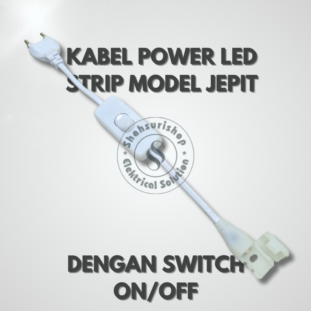 Jual KABEL POWER MODEL JEPIT NON BULETAN DENGAN SWITCH ON/OFF | Shopee ...