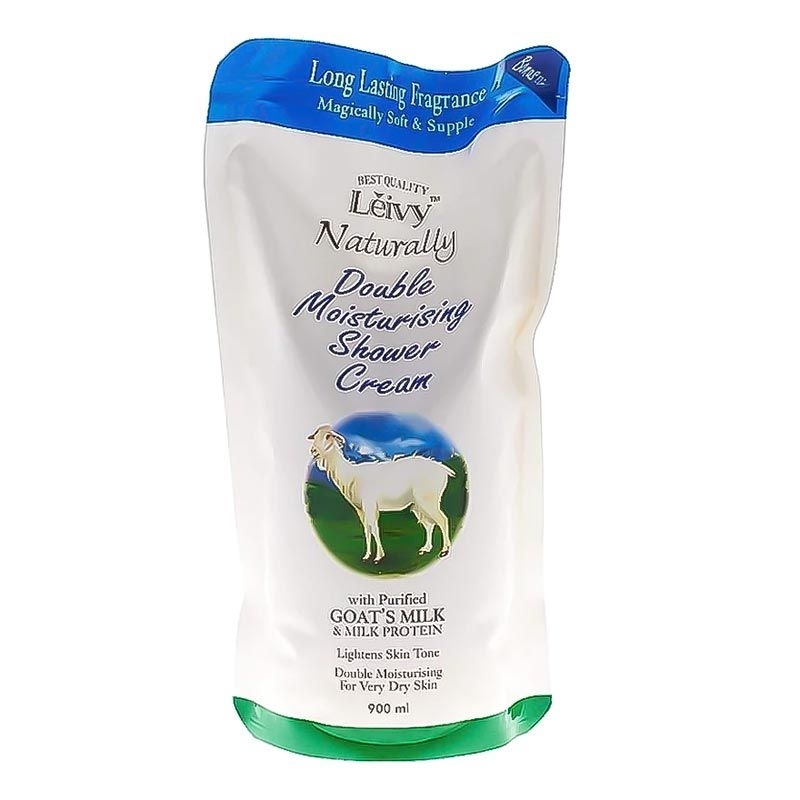 Jual LEIVY - SHOWER CREAM NATURALLY DOUBLE MOISTURISING WITH GOAT MILK ...